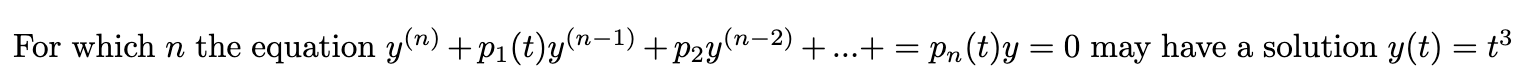 Solved For which n ﻿the equation | Chegg.com | Chegg.com