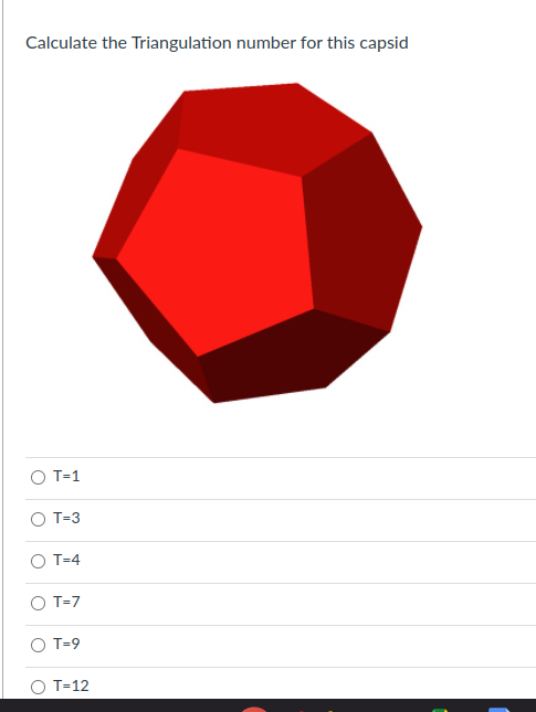 Solved Calculate the Triangulation number for this capsid | Chegg.com