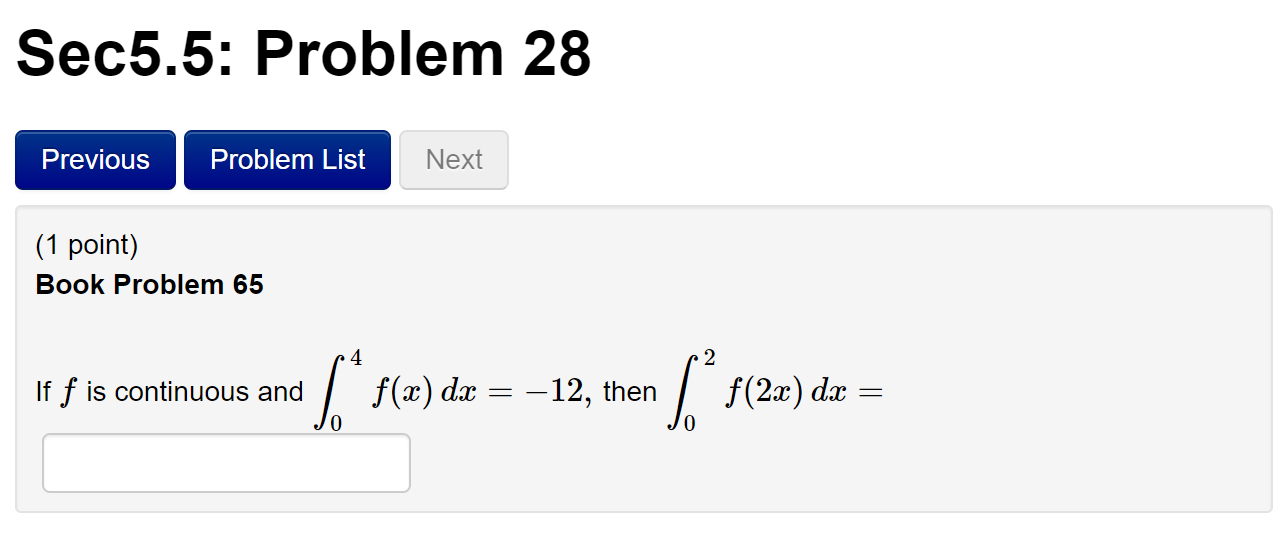 Solved Sec5.5: Problem 28 Previous Problem List Next (1 | Chegg.com