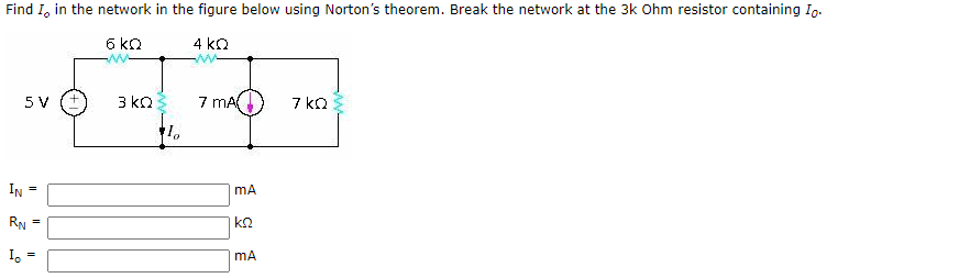 Solved Question 12 In the network in the figure below, find | Chegg.com