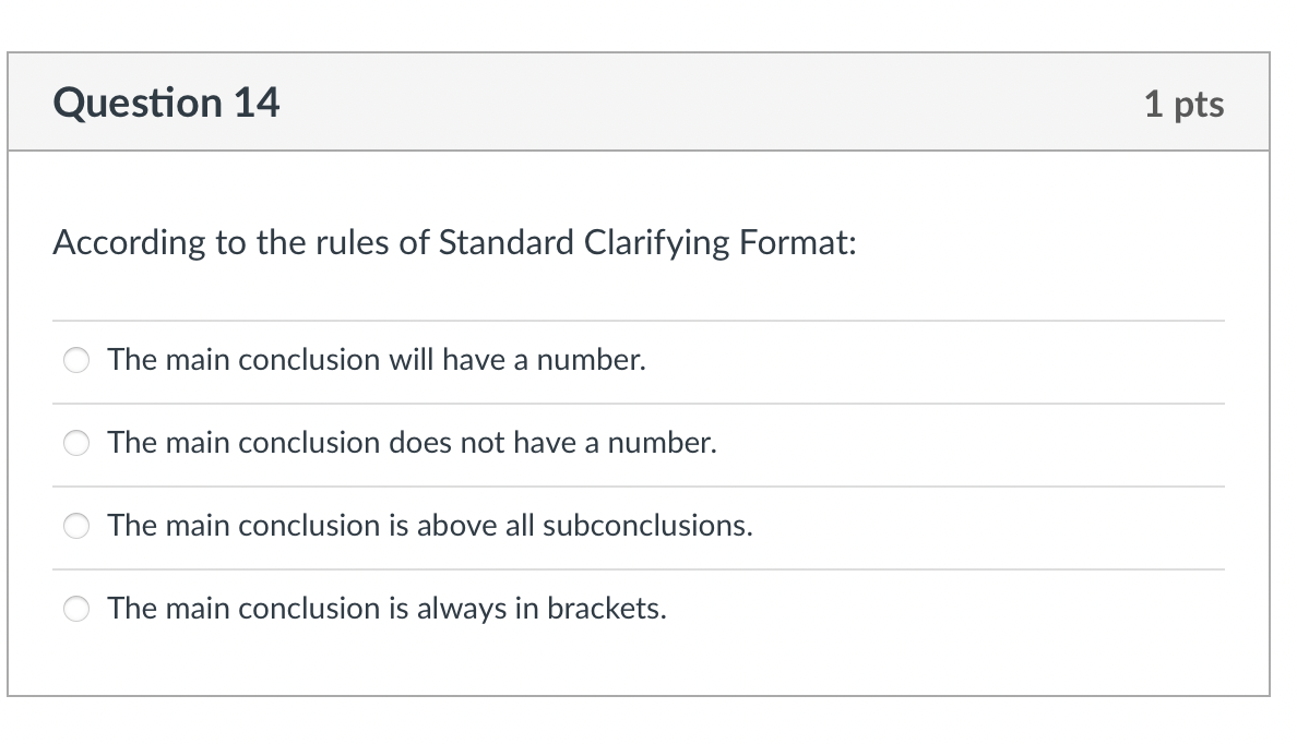 Solved Question 13 1 pts According to the rules of Standard | Chegg.com