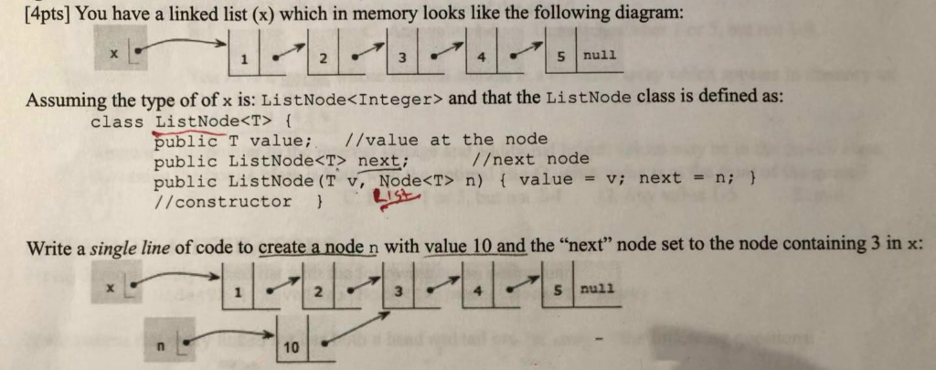 Solved 2 Write The Next Single Line Of Code Which Will 