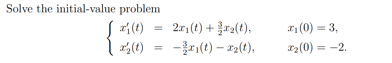 Solved Solve the initial-value problem | Chegg.com