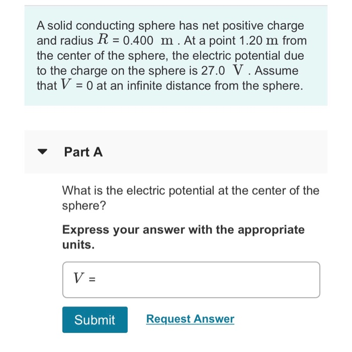 Solved A solid conducting sphere has net positive charge and | Chegg.com
