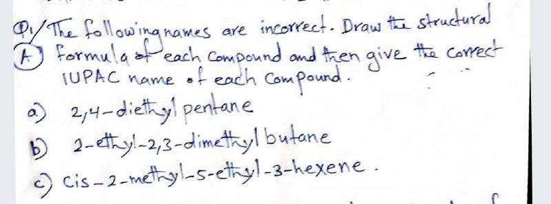 Solved By the following names I formula of each compound and | Chegg.com