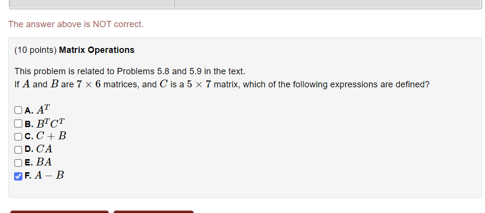 Solved (10 points) Matrix Operations This problem is related | Chegg.com