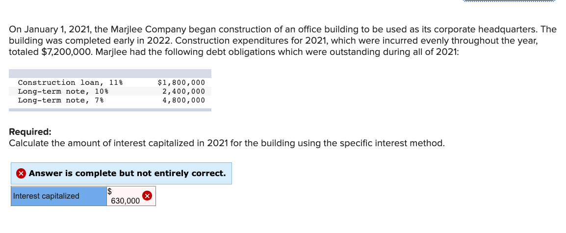 Solved On January 1, 2021, the Marjlee Company began | Chegg.com