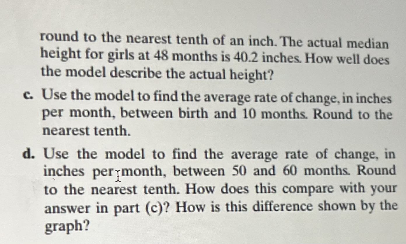 Solved round to the nearest tenth of an inch. The actual | Chegg.com