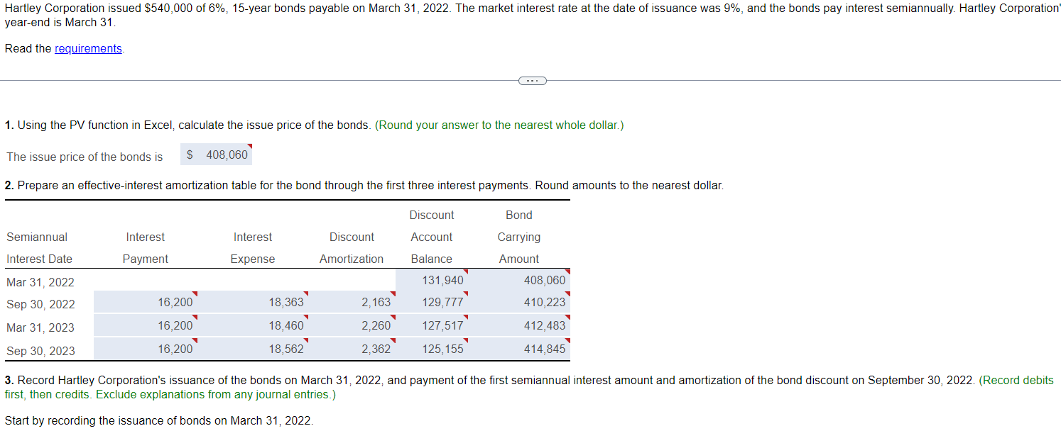 Solved year-end is March 31. Read the 1. Using the PV | Chegg.com