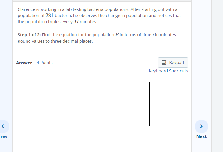 Solved Clarence is working in a lab testing bacteria | Chegg.com