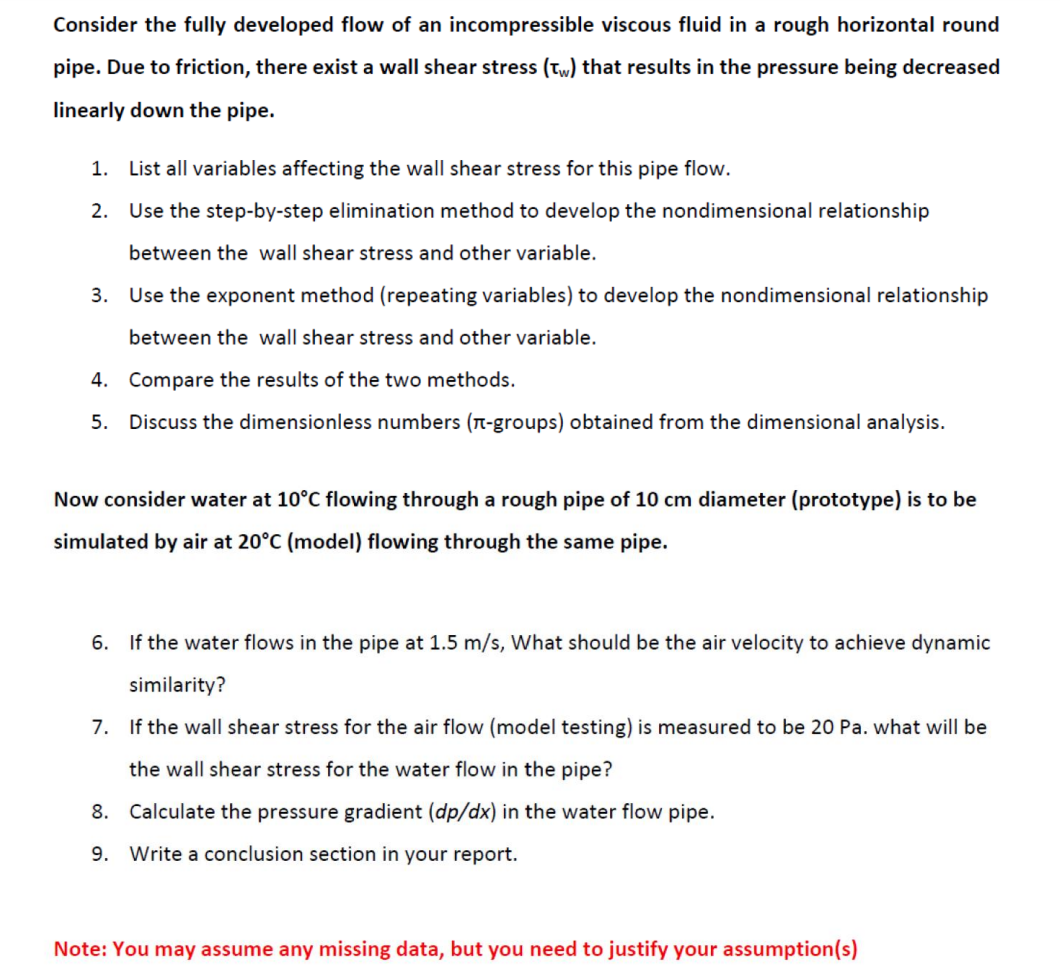 Solved Consider the fully developed flow of an | Chegg.com