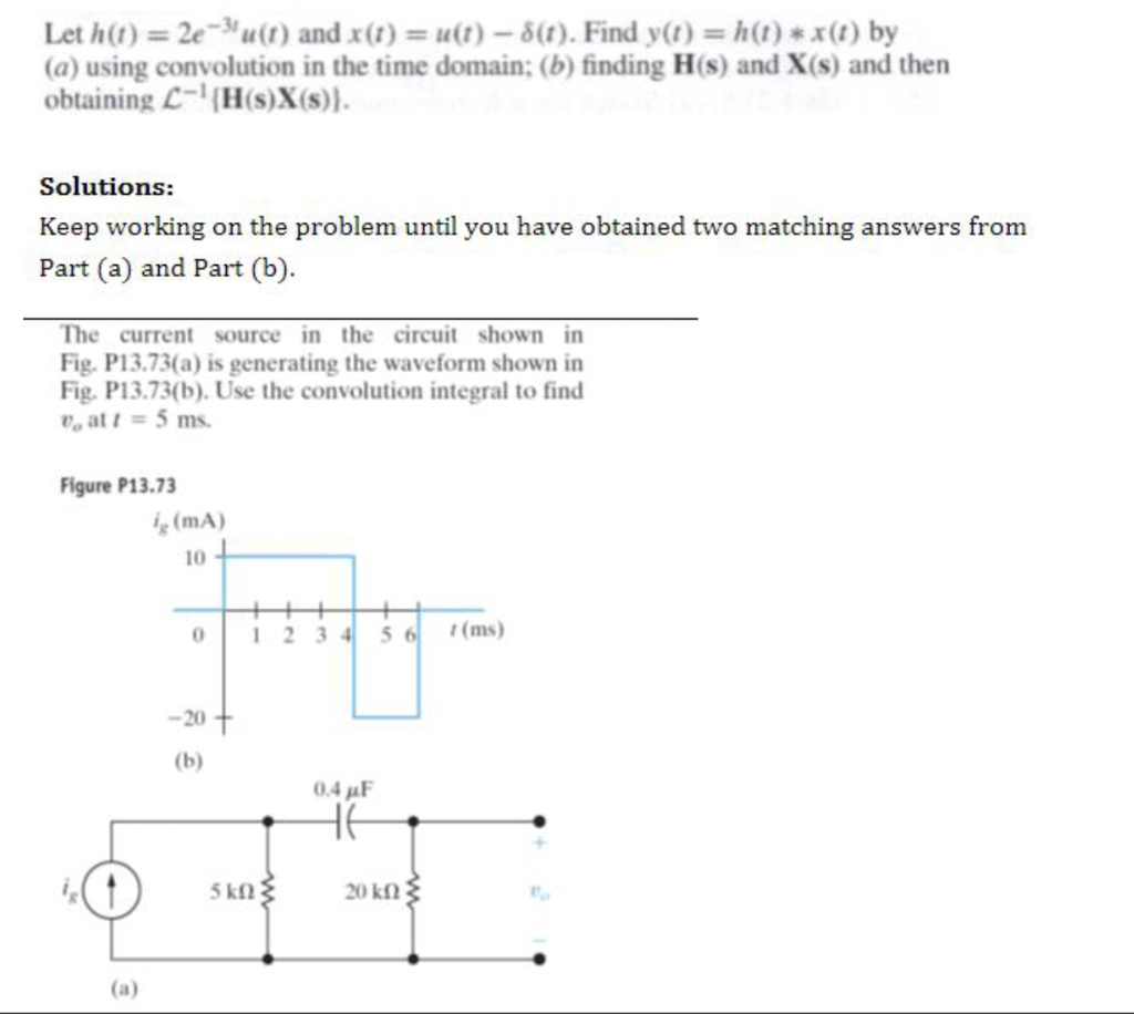 Solved Let h(t)=2e−3tu(t) and x(t)=u(t)−δ(t). Find | Chegg.com