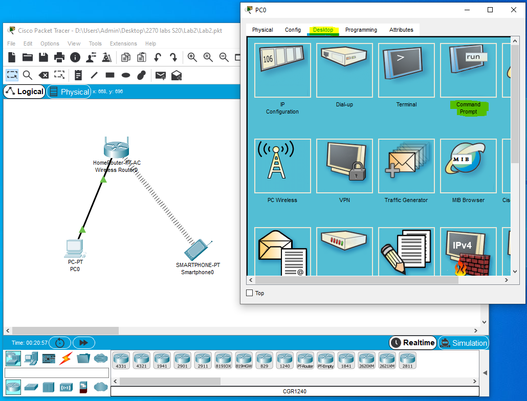 Solved Network Address [_____/2]Start Packet Tracer | Chegg.com