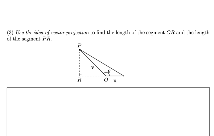 Solved Express the area A of the triangle OPQ in the diagram | Chegg.com