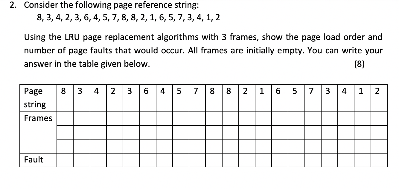 Solved 1. Consider the following snapshot of a system (five | Chegg.com