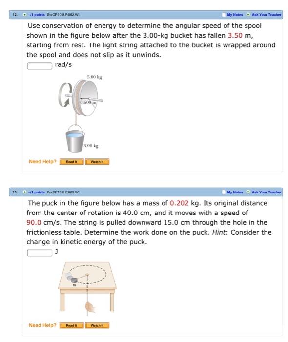 Solved Notes O Ask Your Teacher 12 1 Points Sercp10 8 P052