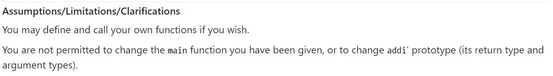 Solved EXERCISE INDIVIDUAL: Create An addi Instruction Your | Chegg.com