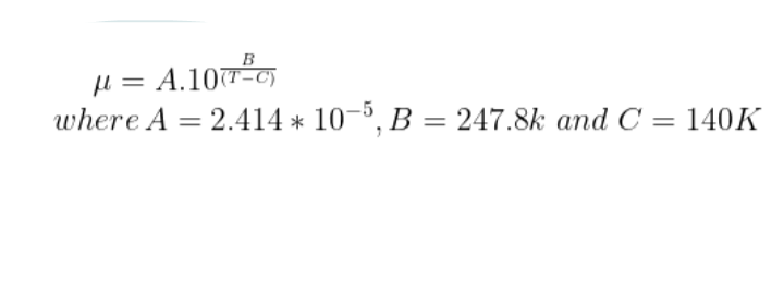 1 The graph below shows the dynamic viscosity of | Chegg.com
