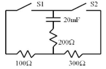 Solved In the circuit shown in the figure, switches S1 and | Chegg.com