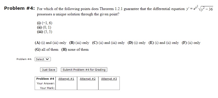 Solved Theorem 1.2.1 refers to using the first order initial | Chegg.com