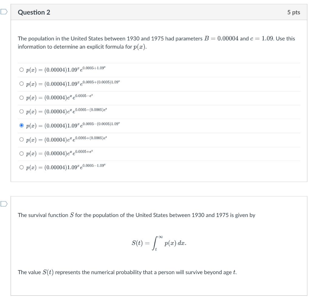 Solved Life expectancy and mortality models are of great | Chegg.com