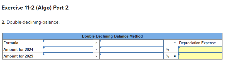Solved Required information Exercise 11-2 (Algo) | Chegg.com