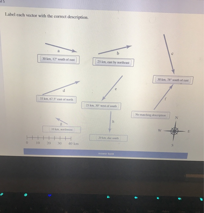 Solved t 5 Label each vector with the correct description. | Chegg.com