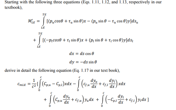 Starting with the following three equations (Eqs. | Chegg.com