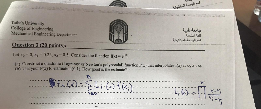 Solved sisal Taibah University College of Engineering | Chegg.com