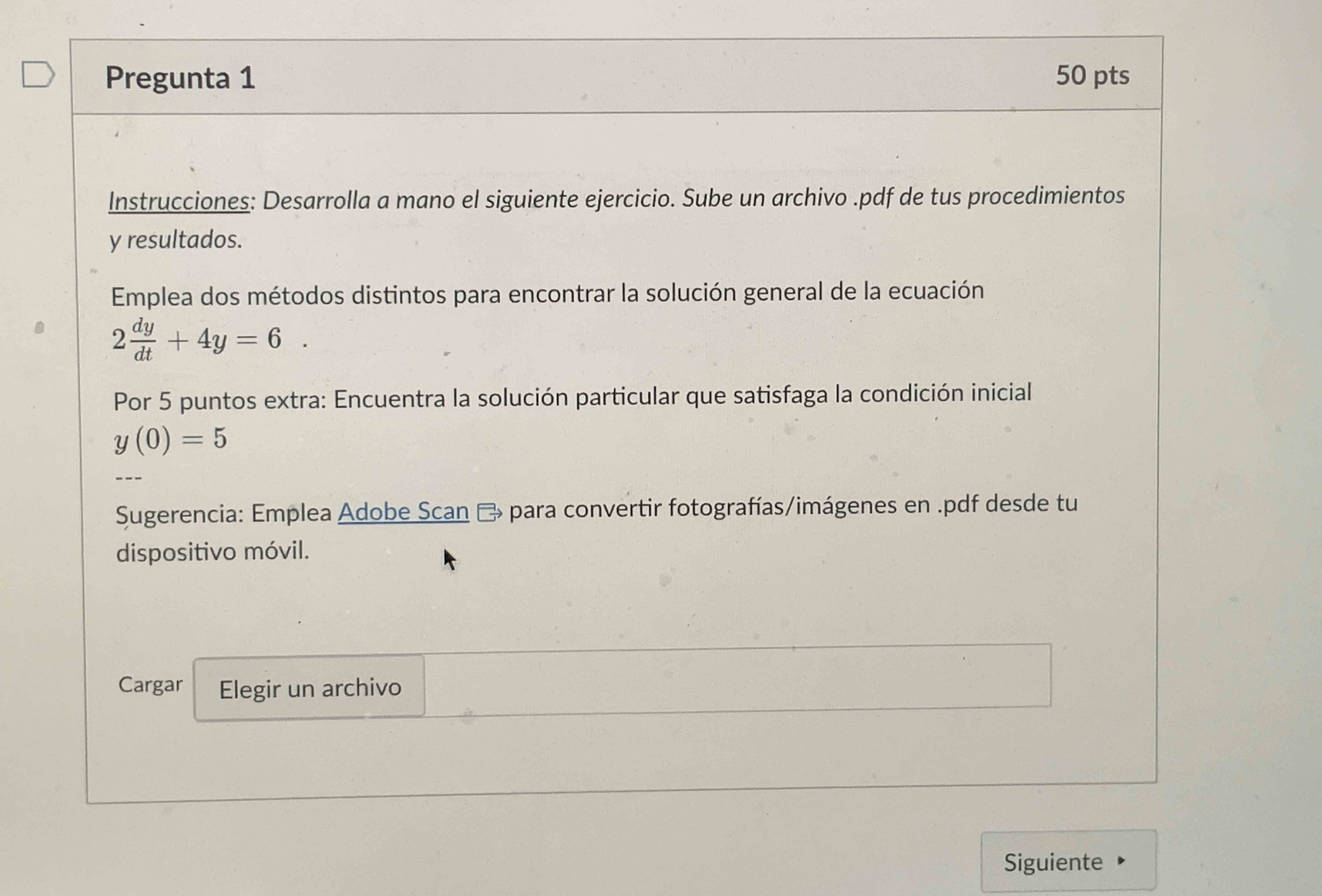 Solved Pregunta 1Instrucciones: Desarrolla a mano el | Chegg.com