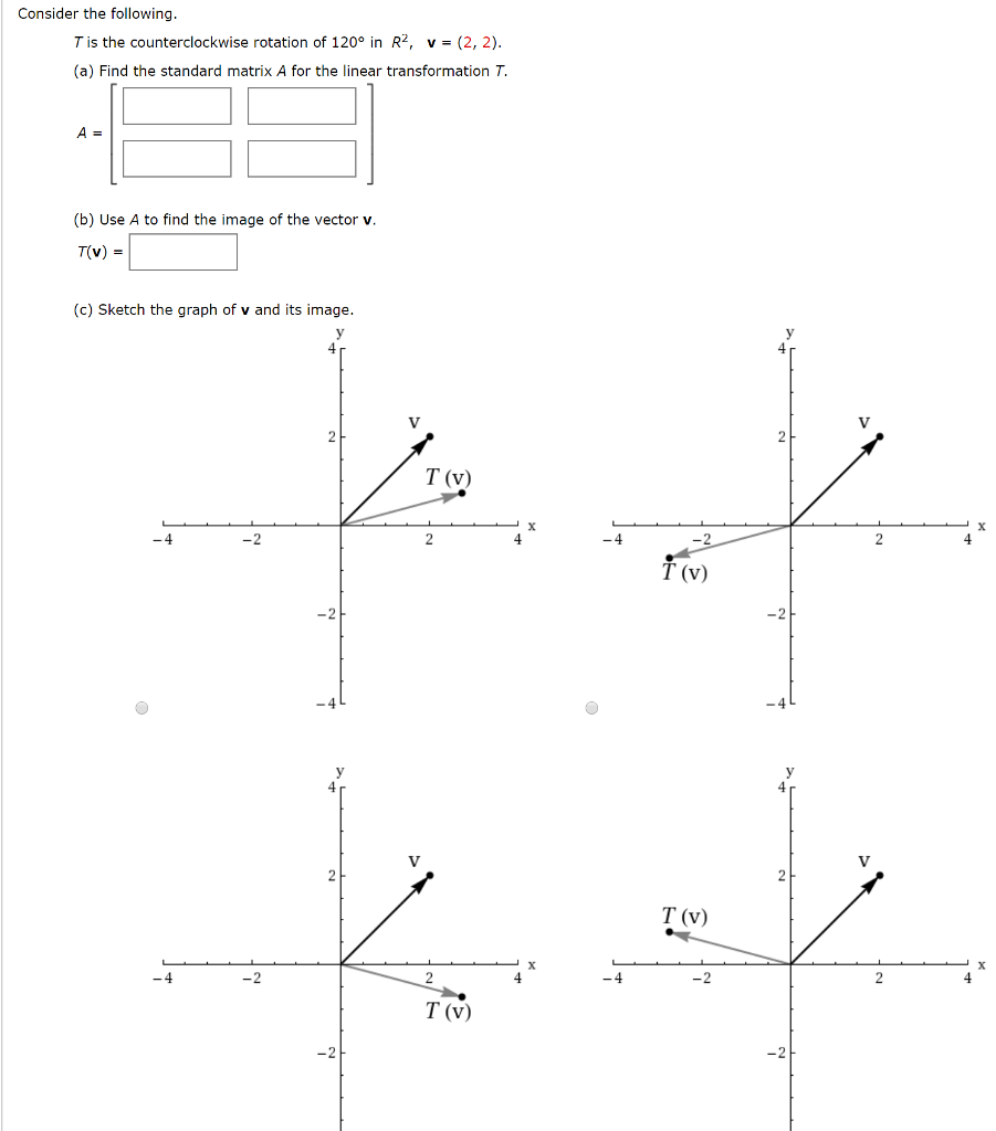 Solved Consider the following. T is the counterclockwise | Chegg.com