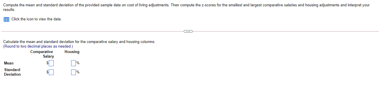 Solved Compute the mean and standard deviation of the | Chegg.com