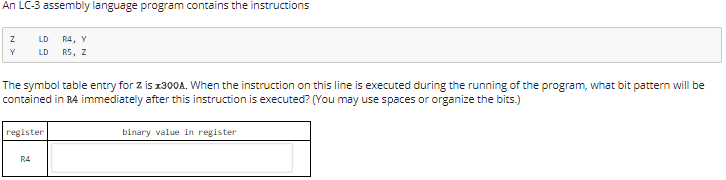 Solved An LC-3 assembly language program contains the | Chegg.com