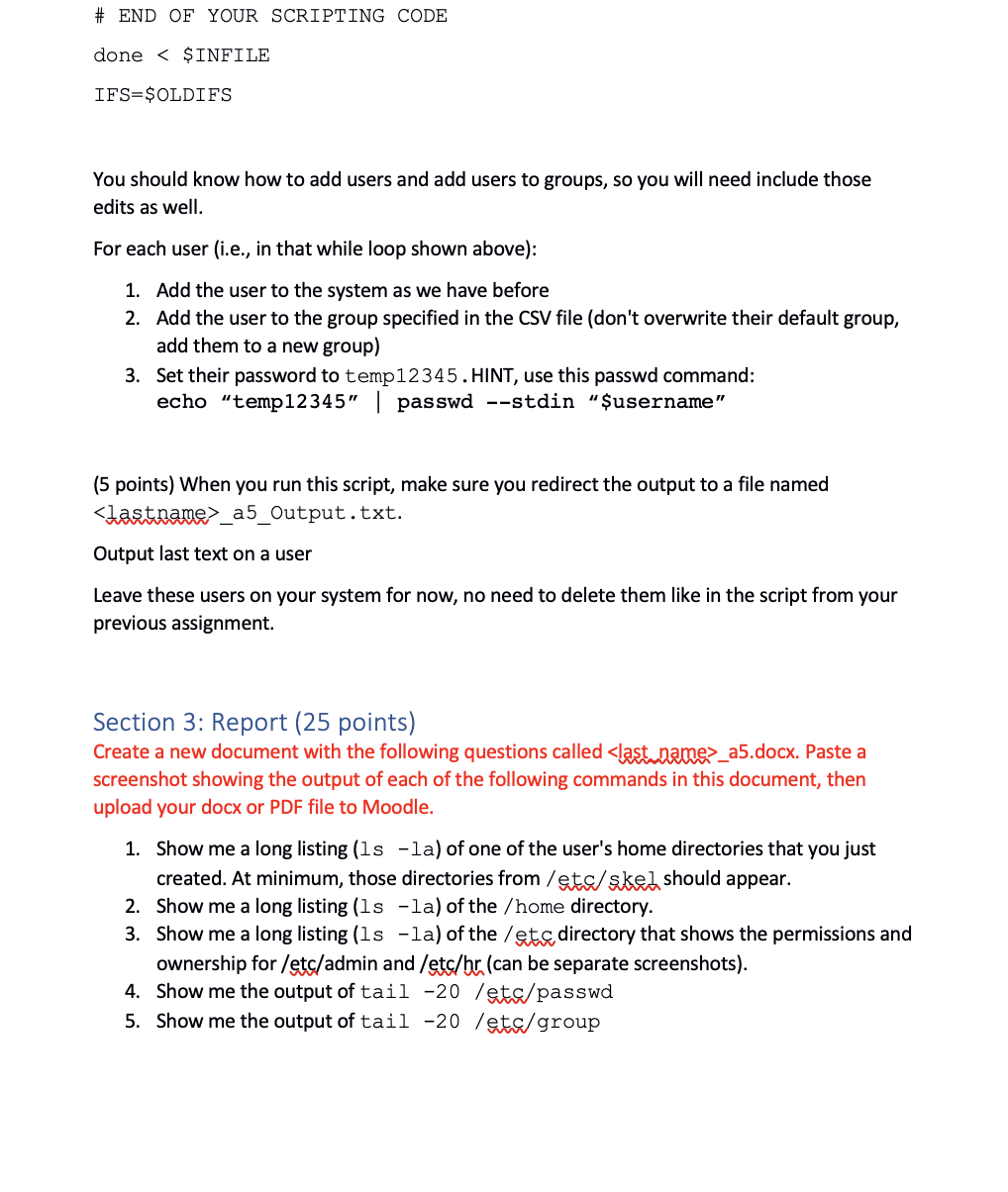 Solved Section 1: In Your Terminal (30 points) (3 points) | Chegg.com