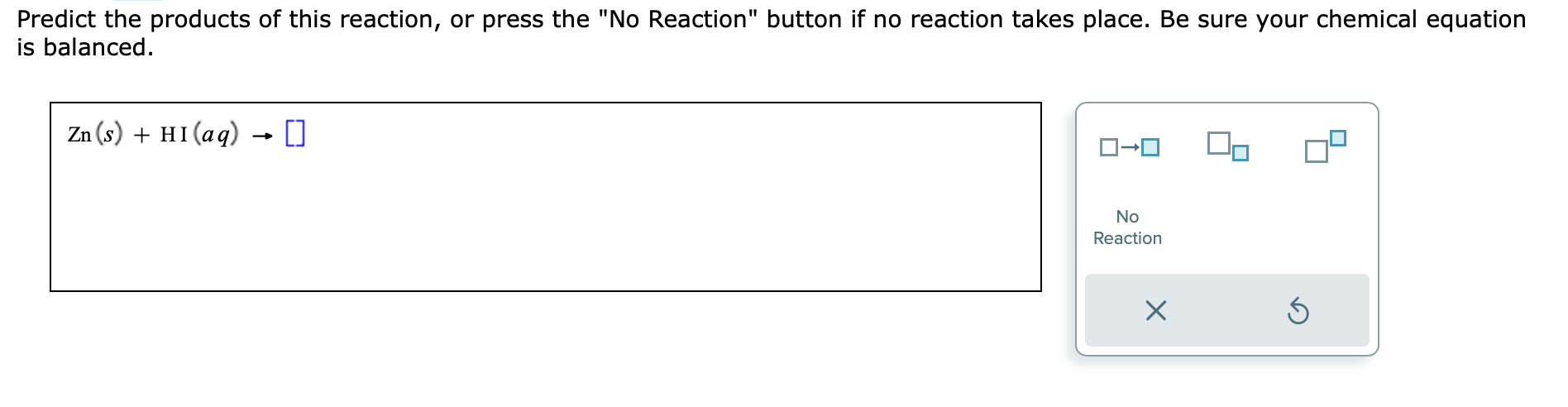 Solved Predict the products of this reaction, or press the | Chegg.com