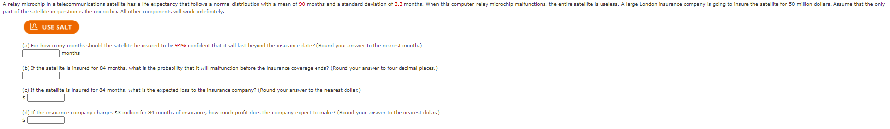 Solved A relay microchip in a telecommunications satellite | Chegg.com
