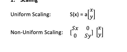 Example 3: Part 1: Uniform Scaling to 2.4 times Part | Chegg.com