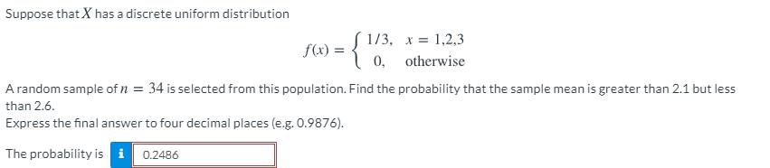 Solved Suppose that X has a discrete uniform distribution | Chegg.com