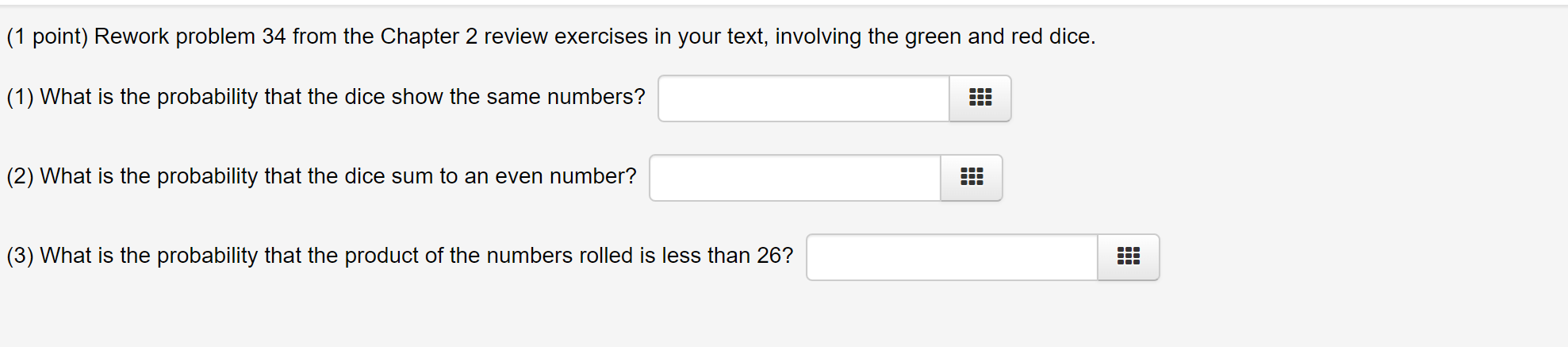 Solved (1 point) Rework problem 30 from the Chapter 2 review | Chegg.com