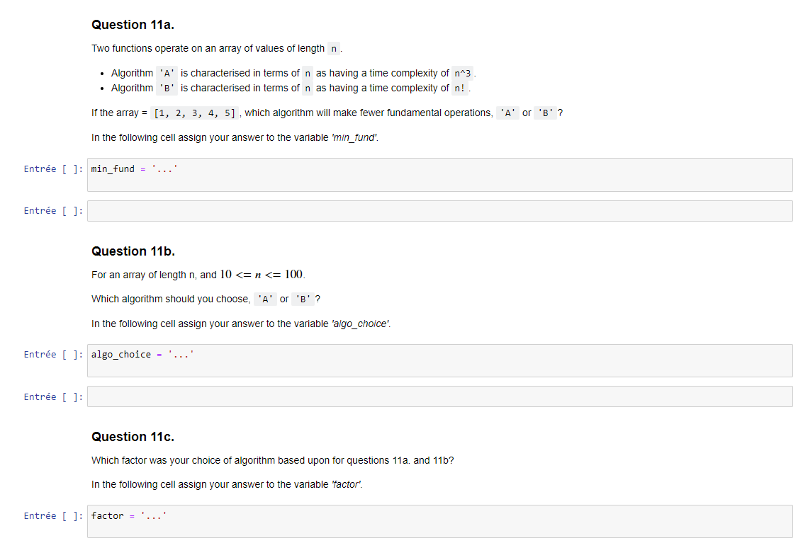 Solved Question 11a. Two functions operate on an array of | Chegg.com