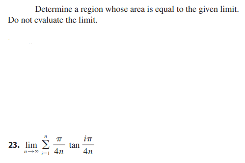 Solved Determine a region whose area is equal to the given | Chegg.com