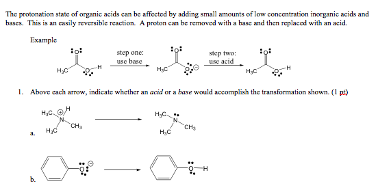 Solved The protonation state of organic acids can be | Chegg.com