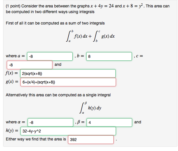Solved Consider The Area Between The Graphs X 4y 24x 4y 24 Chegg solved-consider-the-area-between-the-graphs-x-4y-24x-4y-24-chegg