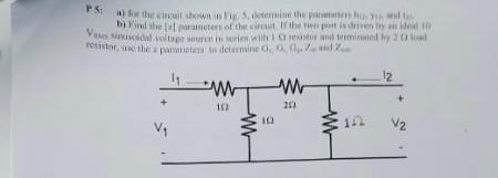 Solved Practice Problem 19.4 Obtain the y parameters for the | Chegg.com