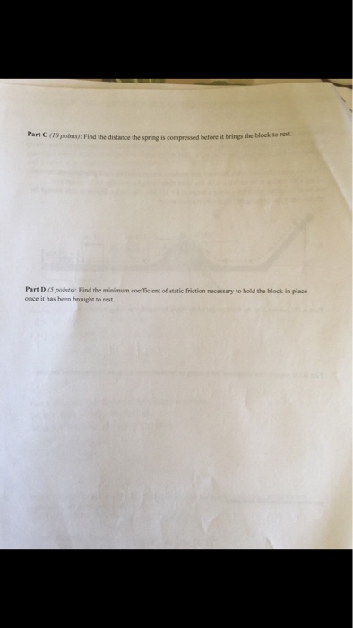 Solved Question #5: (35 points small block ramp. The block | Chegg.com