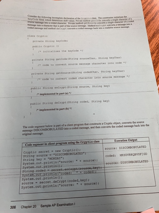 Solved Question 3. simplistic approach in encoding a message | Chegg.com