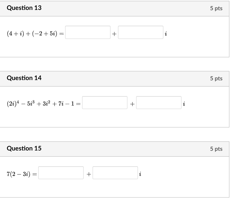 Solved Simplify the following expressions of complex | Chegg.com
