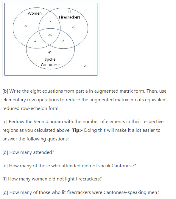 Solved Edited: Which part of the Venn diagram is wrong? | Chegg.com