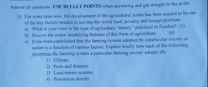 Solved Answer all questions. USE BULLET POINTS when | Chegg.com