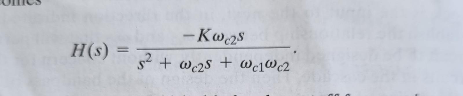 Solved For the transfer function given above , A) give an | Chegg.com